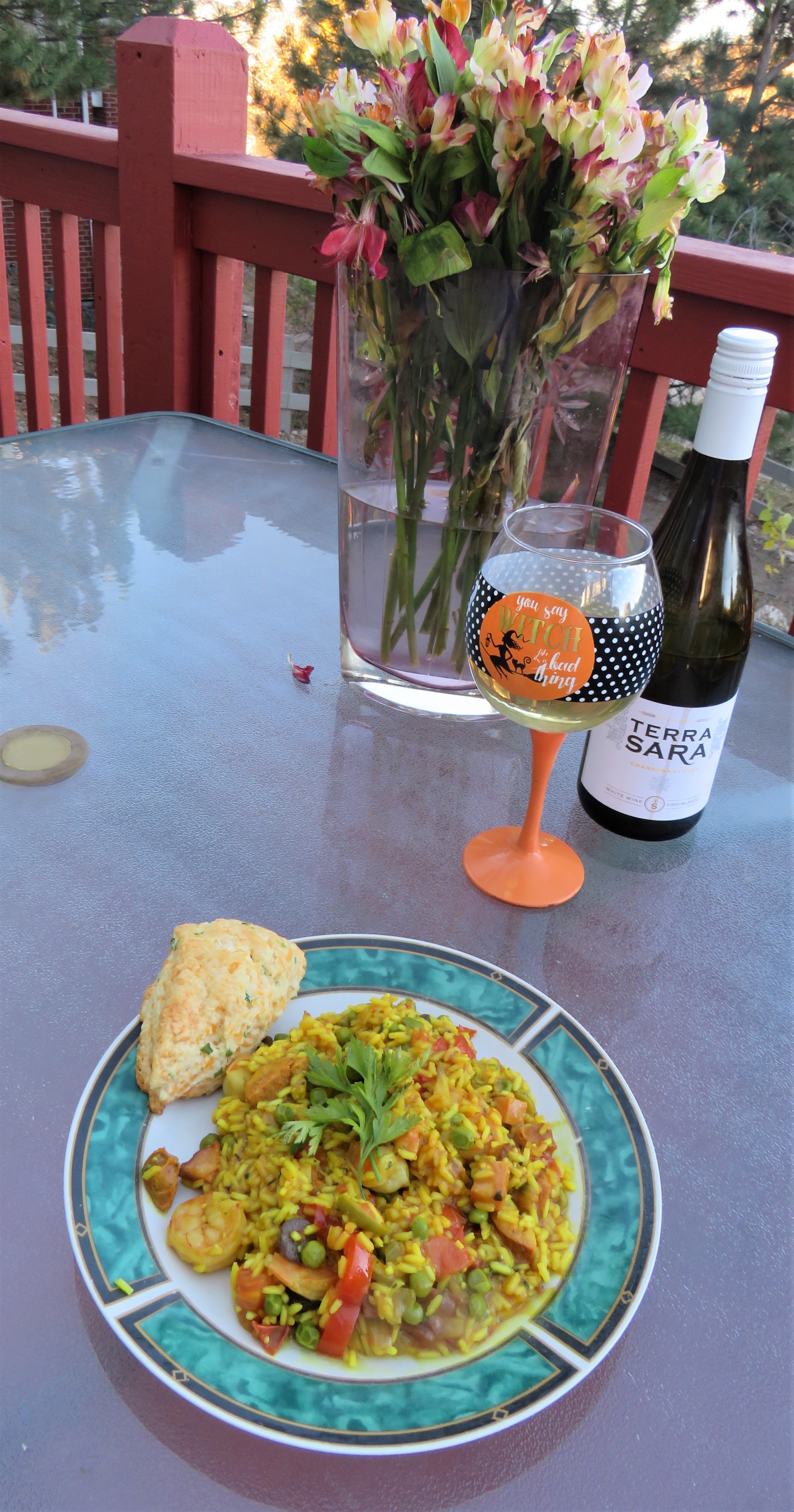 Paella Con Camarones, Jamon y Chorizo – A Jeanne in the Kitchen