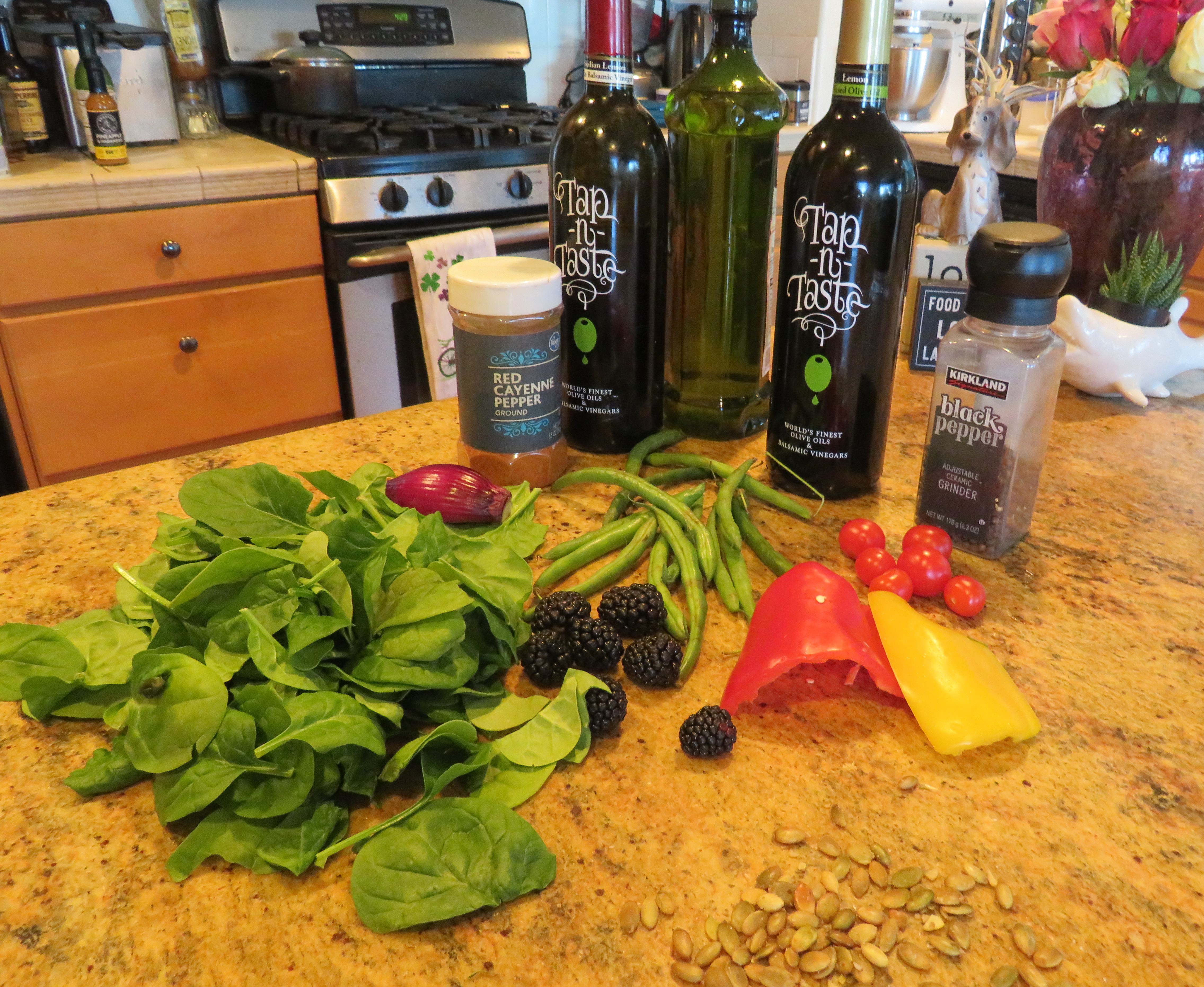 Spinach Salad with Lemon Vinaigrette – A Jeanne in the Kitchen