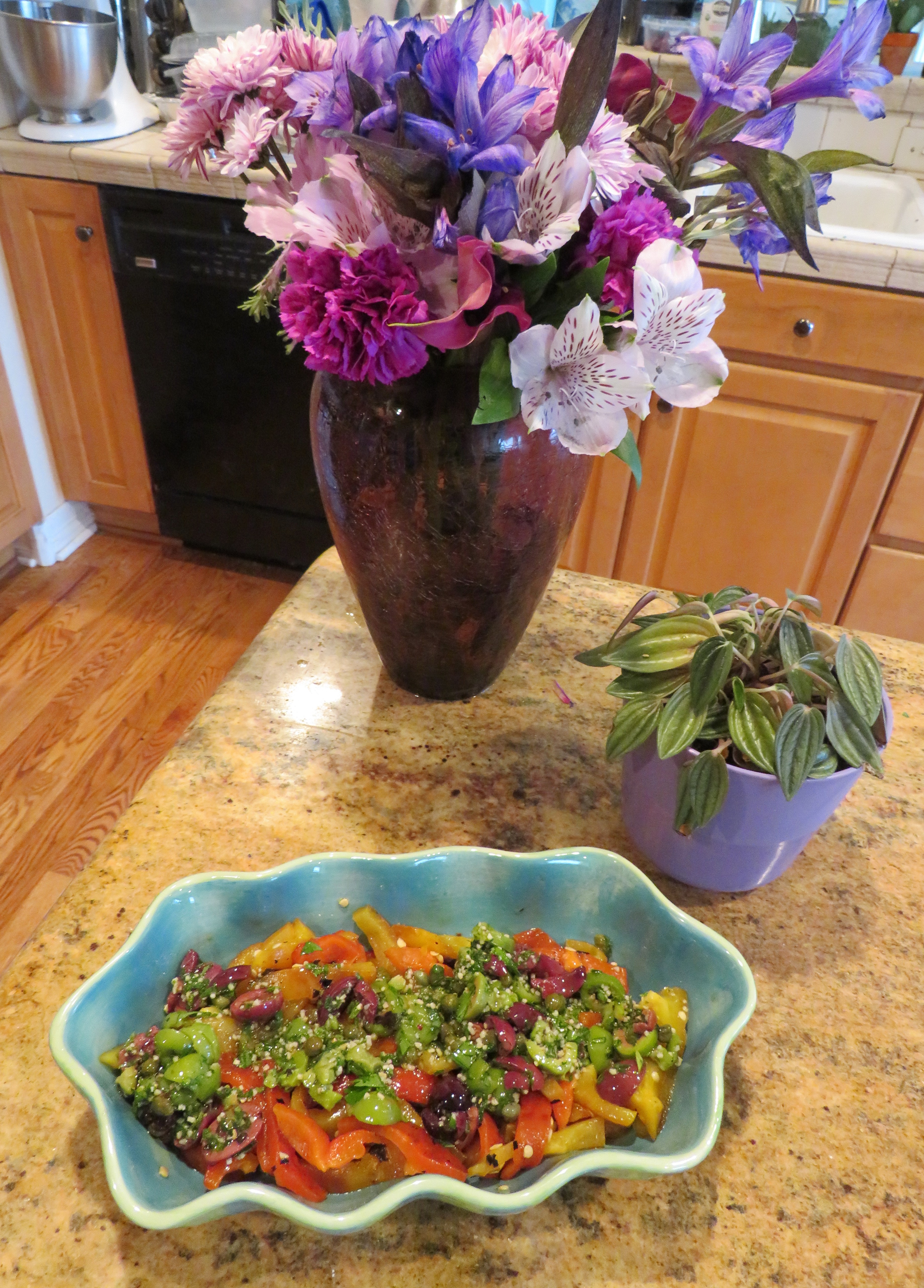 Roasted Pepper and Olive Salad – A Jeanne in the Kitchen